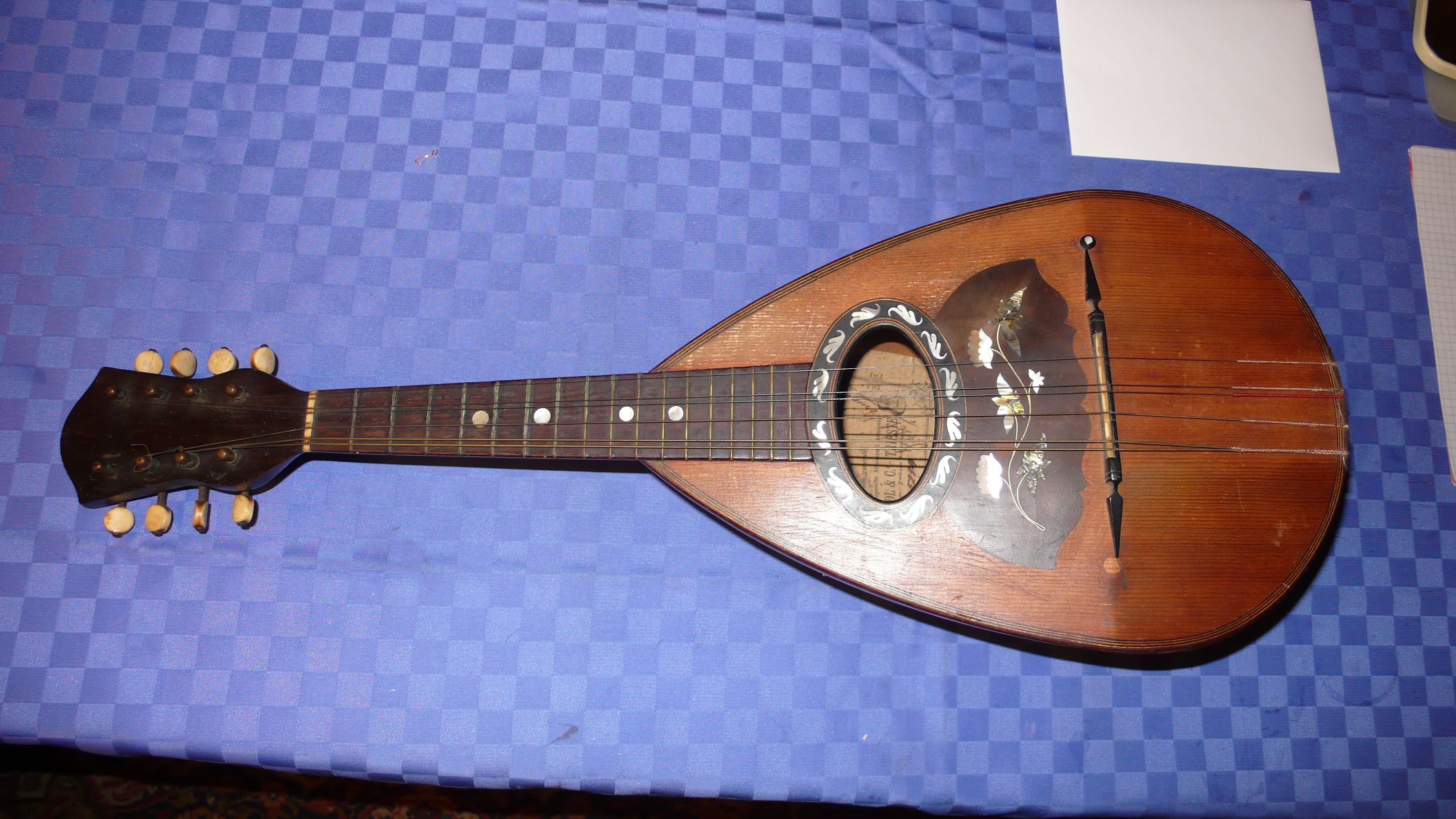 Mandoline Handgefertigte Hopf Mandoline Bj. 1996