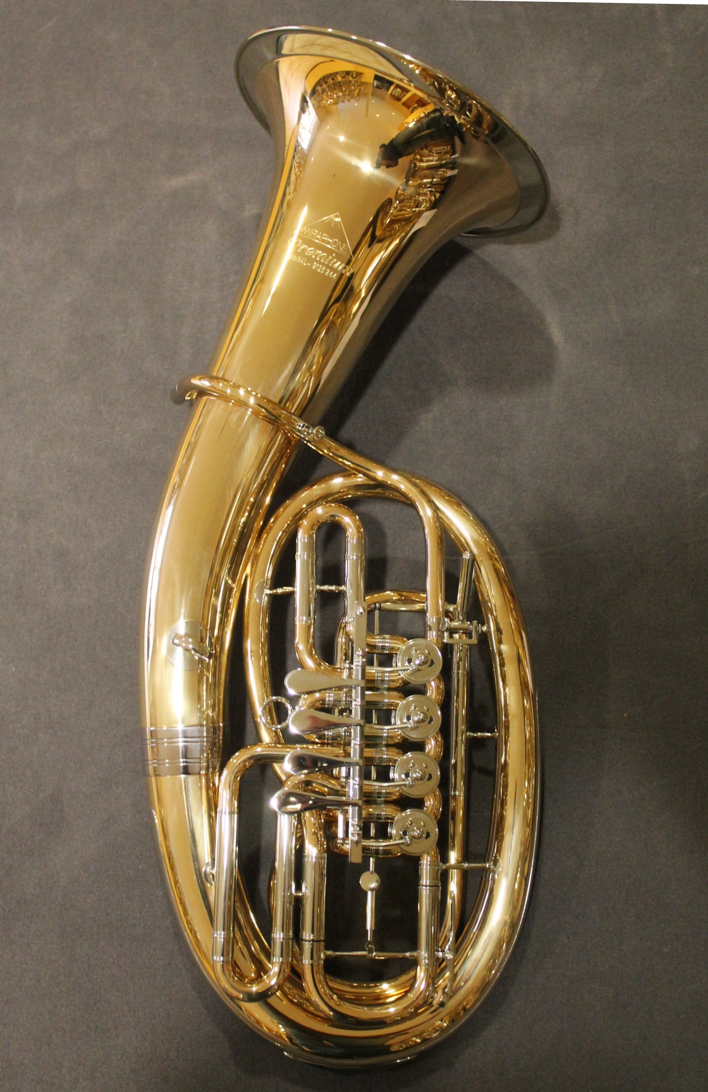 Bariton Miraphone Loimayr Bariton 54 L Goldmessing mit Neusilberkranz ...