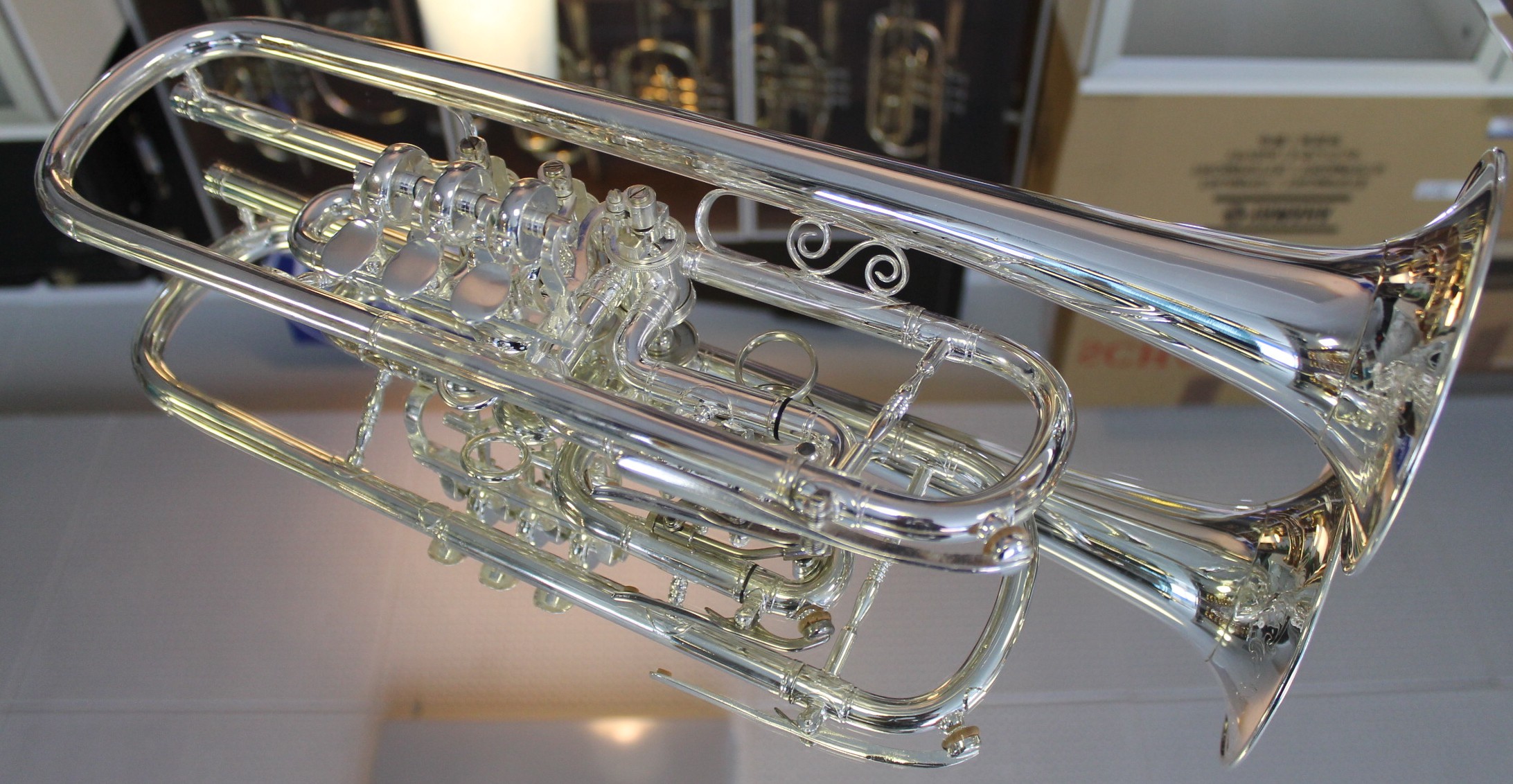 H. Ganter München Konzert - Trompete in B. Heckel - Modell. versilbert ...