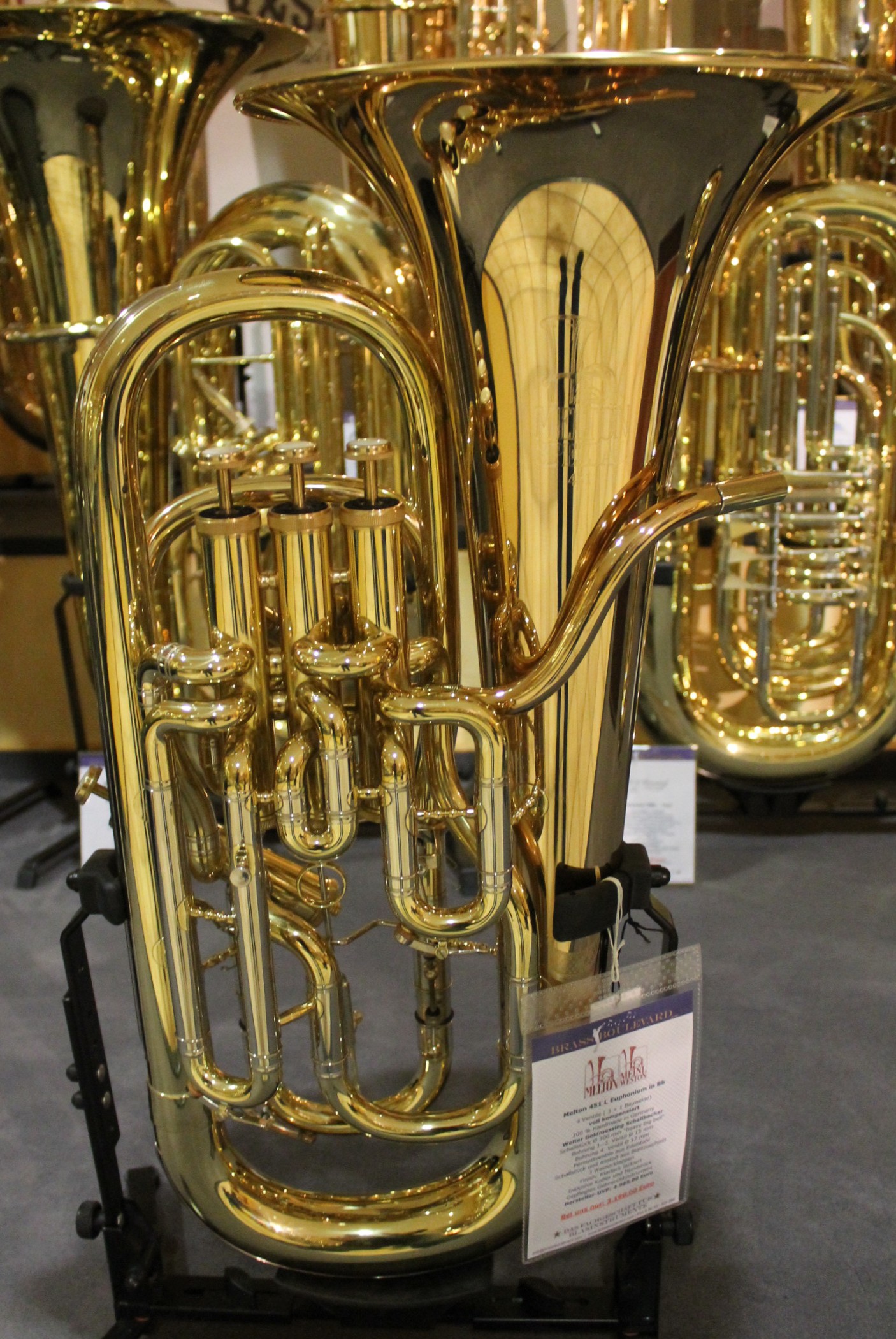 Melton Phoenix 451 Euphonium voll kompensiert. Goldmessingschallbecher ...