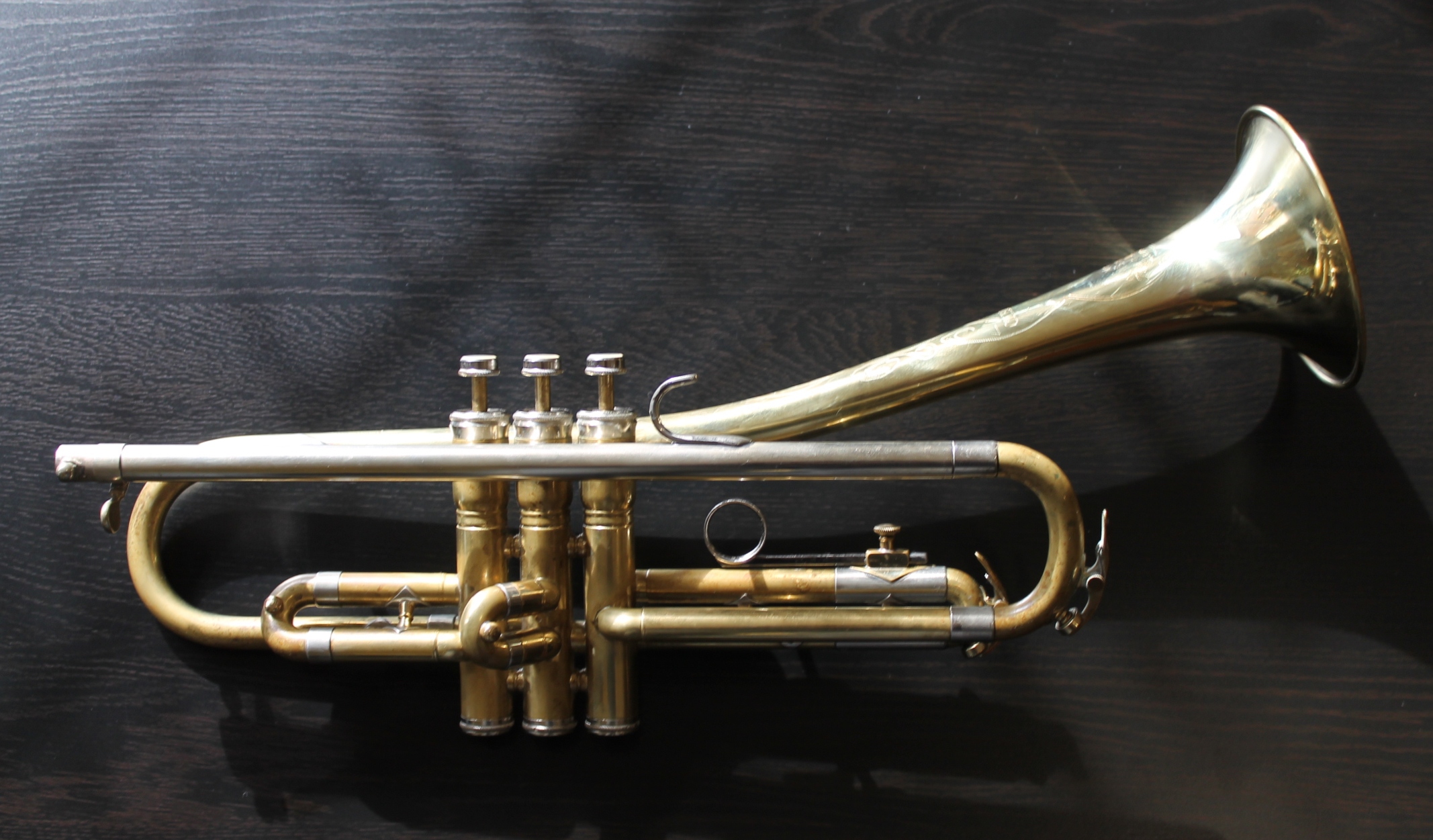 Basstrompete in B Original WEBER - Neuwertig · Trompete