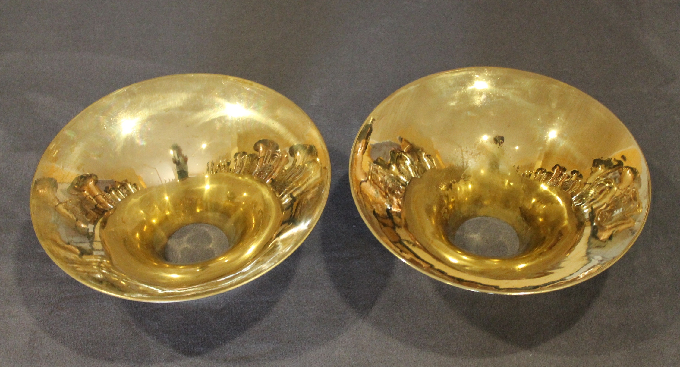 2 Gebrüder Alexander Mainz Doppelhorn / Waldhorn Schallbecher · Doppelhorn